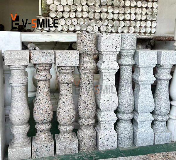 Factory Wholesale Natural Stone Decorative Balustrades Railing Granite ...