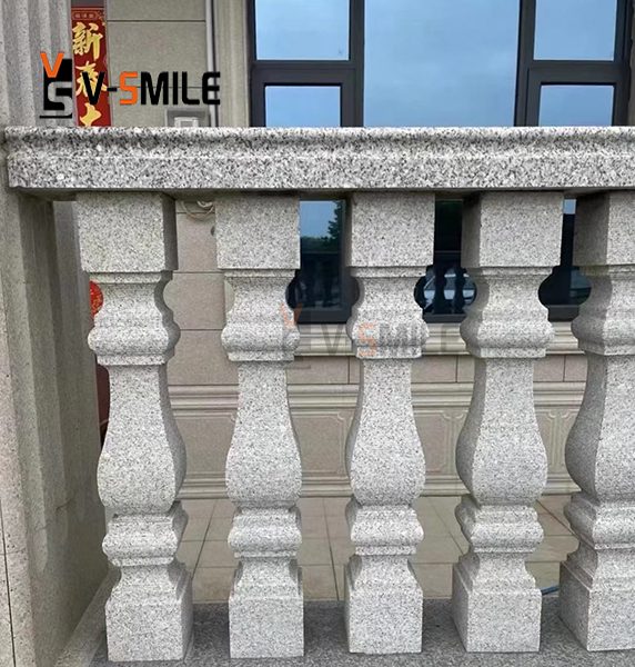 Factory Wholesale Natural Stone Decorative Balustrades Railing Granite ...
