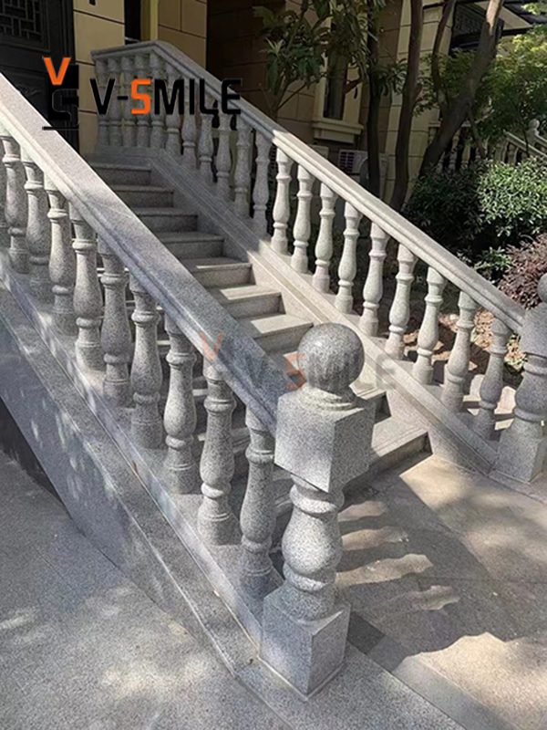 Factory Wholesale Natural Stone Decorative Balustrades Railing Granite ...